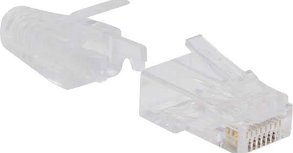 Excel Fast RJ45 Plug and HD Boots Cat5e & Cat6 U/UTP 100-117-100