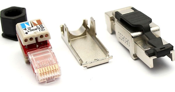 Excel Cat6A Screened Mini Field Installation Plug (6-Pack) 100-940-06 ...