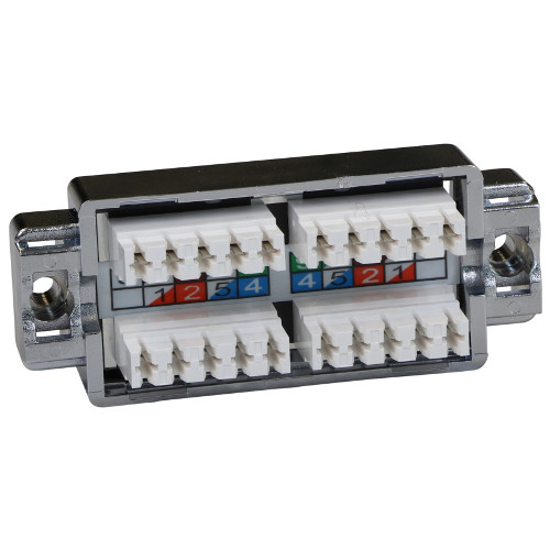 Cat 6 FTP Excel IDC Coupler IEC Junction Box Punch Down (100-110)