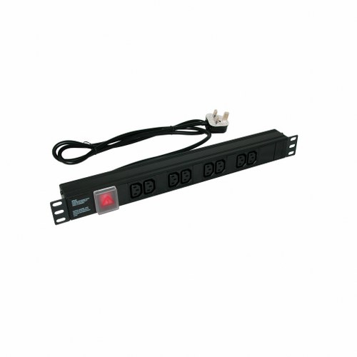 6 Way 13A Vertical PDU Switched