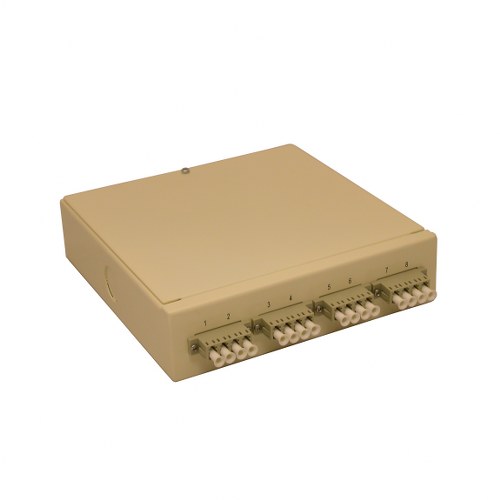 Loaded LC Quad Fibre Breakout Box Multimode