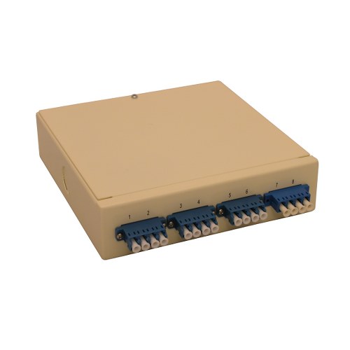 Loaded LC Quad Fibre Breakout Box Singlemode