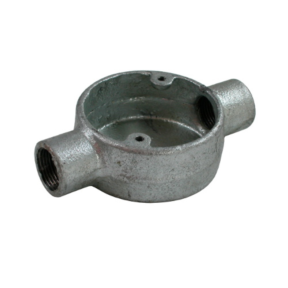 20mm Galvanised 2 Way Terminal Box