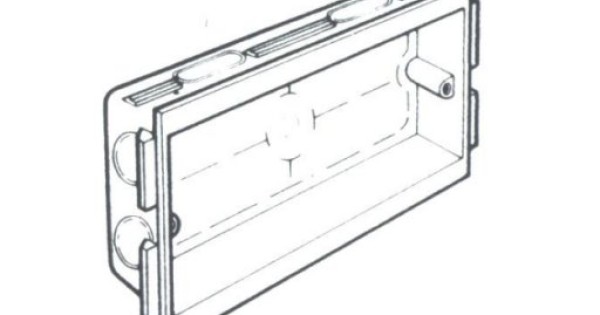 Consort 2 Gang Socket Mounting Boxes 35mm (CTB22W)