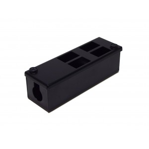 4 Way Vertical Black Metal GOP Box (2+2)