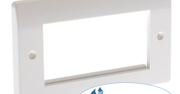 Ultima Face Plate Curved Double Gang 2 x Euro